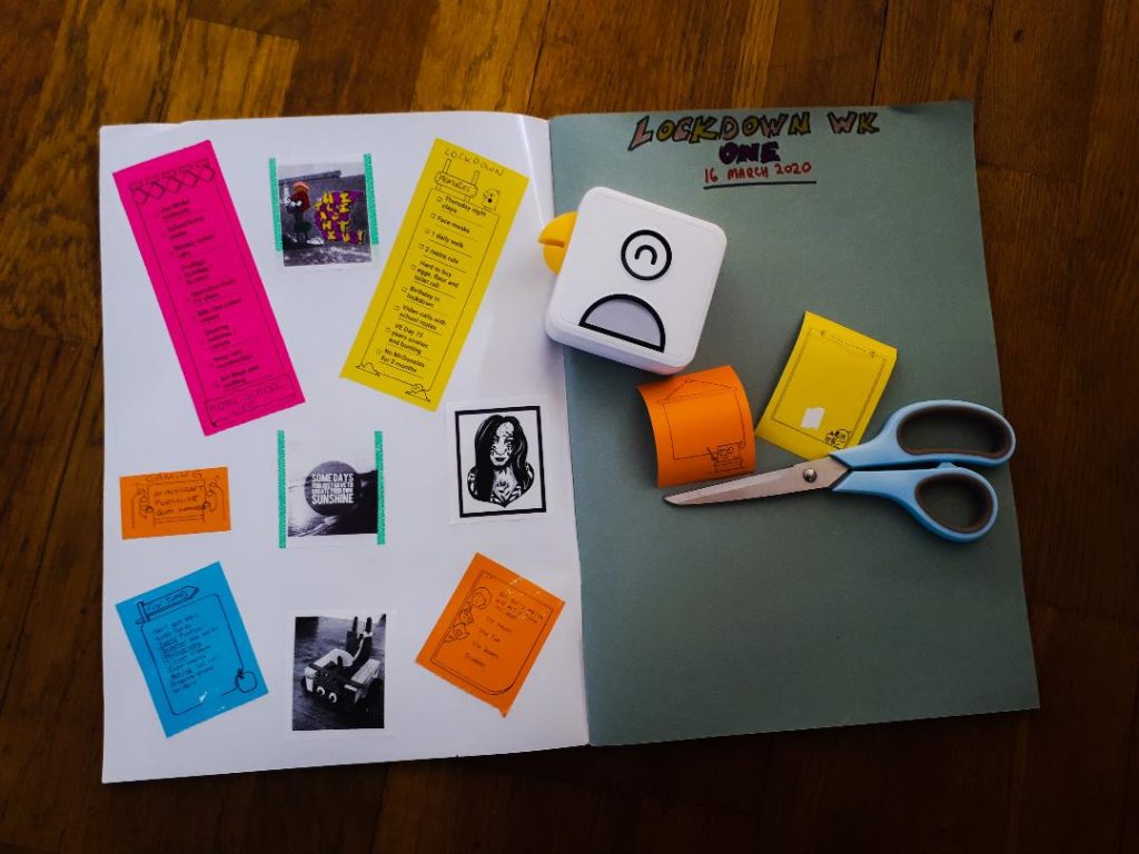 Making a Lockdown 2020 Scrapbook with Help from the Poooli Printer L1 ...